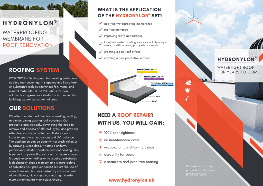 HYDRONYLON - Trifold Brochure 2023 - HYDRONYLON