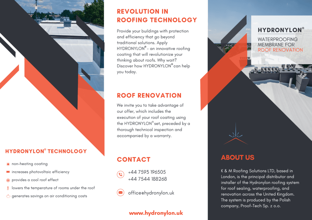 HYDRONYLON - Trifold Brochure 2023 - HYDRONYLON